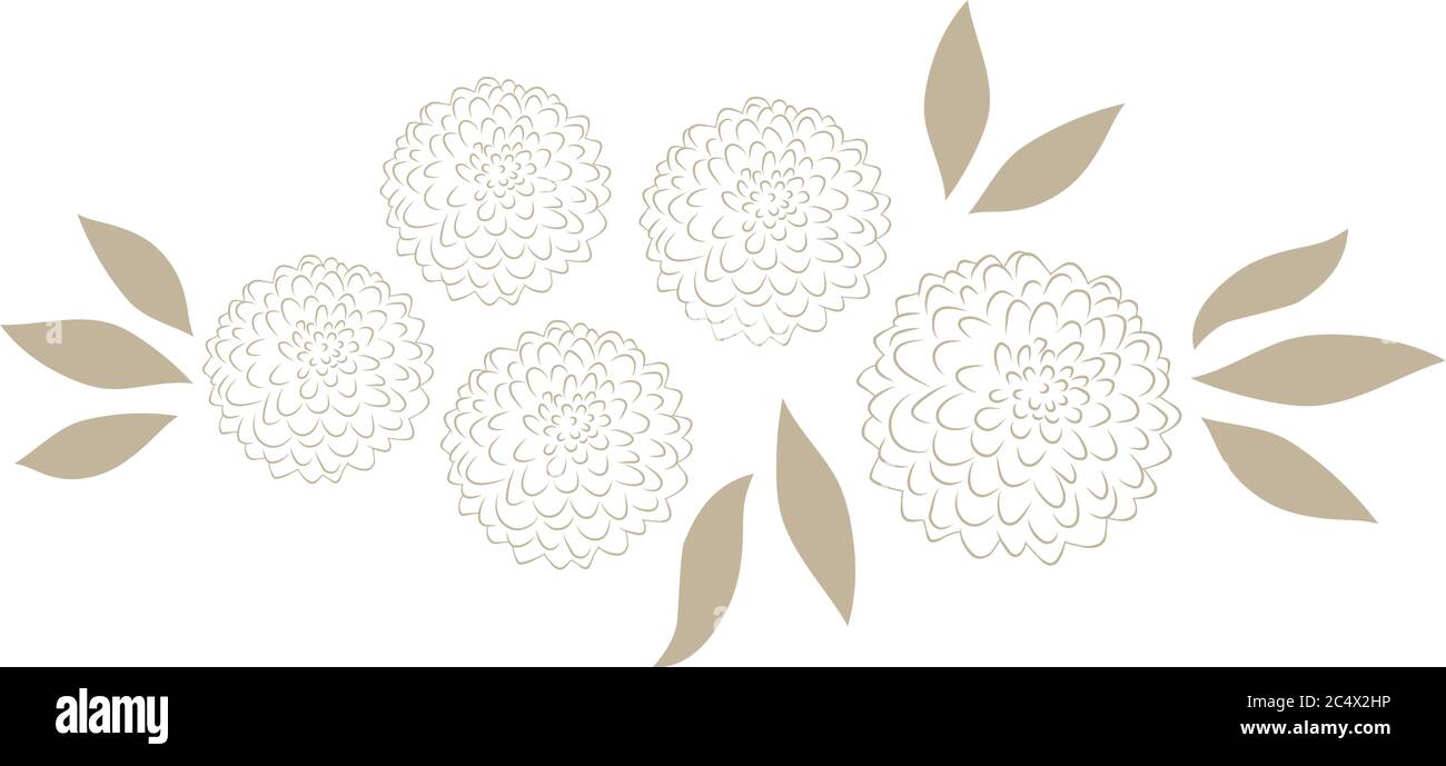 golden flowers, vector Stock Vector Image & Art - Alamy