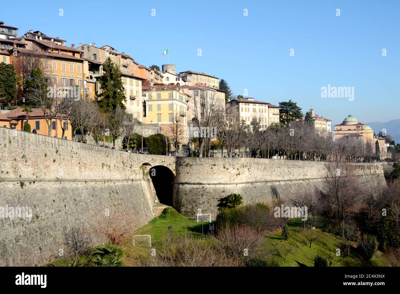 The Venetian walls of upper Bergamo are an imposing architectural ...