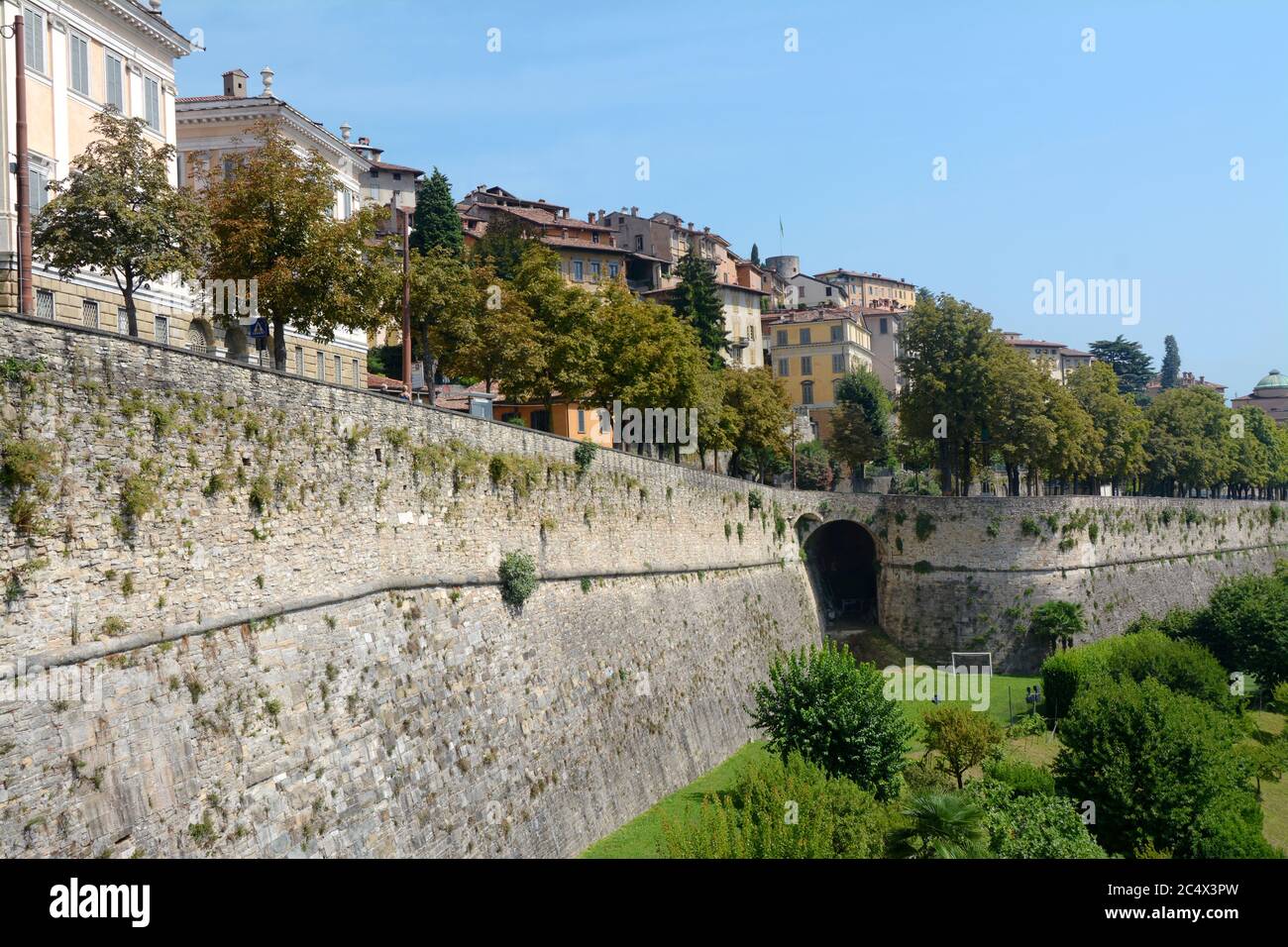 The Venetian walls of upper Bergamo are an imposing architectural ...