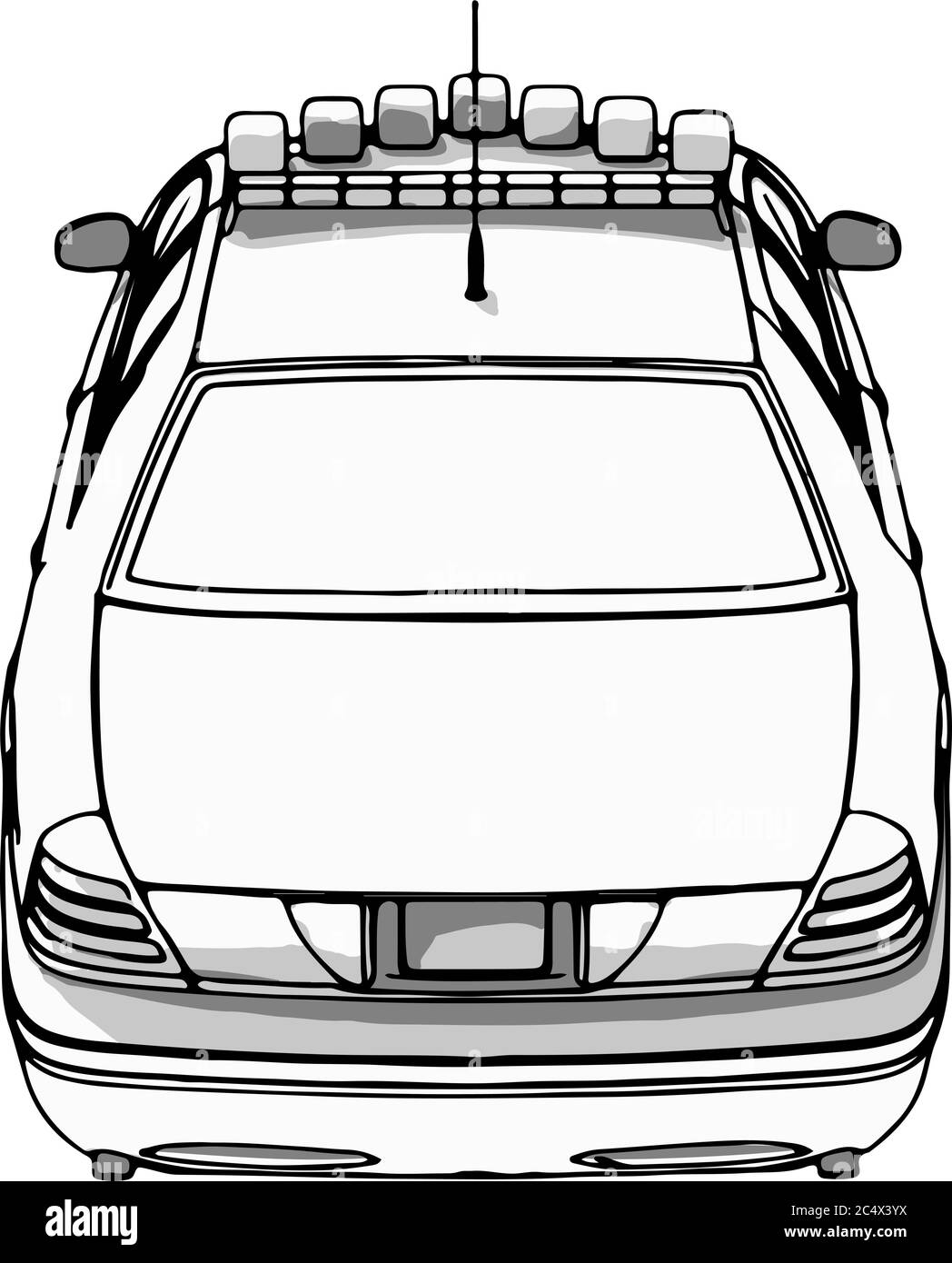 police car sketch vector Stock Vector Image & Art - Alamy