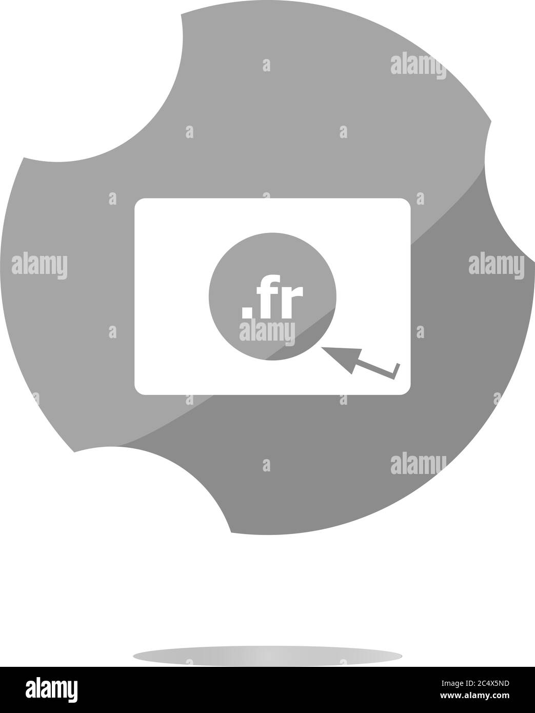 Domain FR sign icon. Top-level internet domain symbol Stock Photo - Alamy