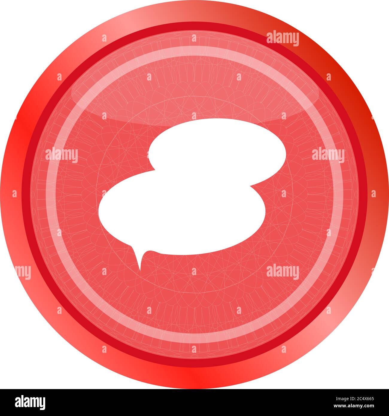 speech bubble web app button icon . Flat sign isolated on white ...