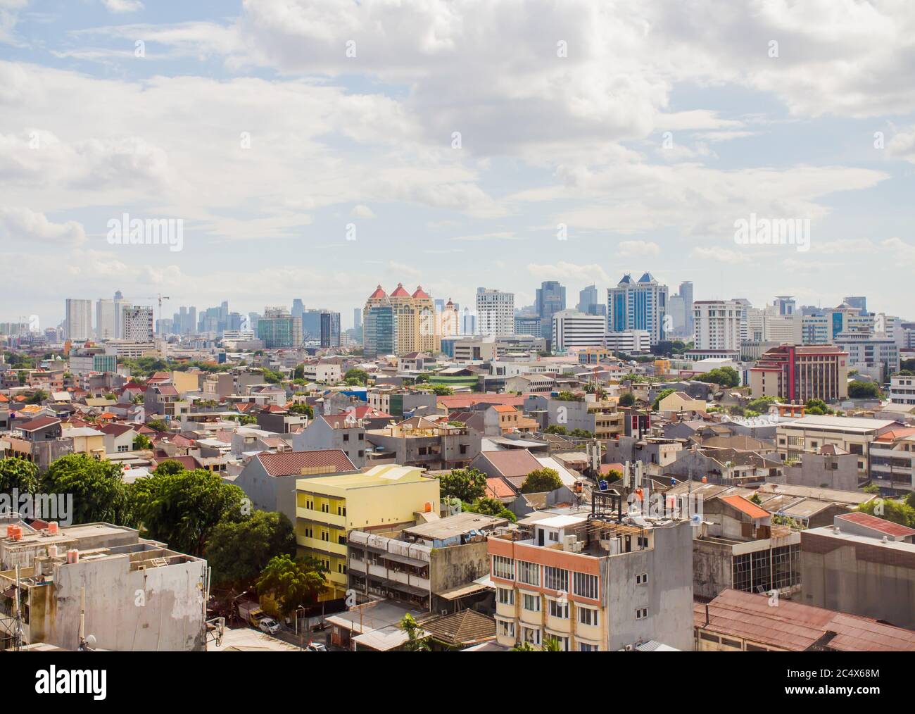 Panorama of the city of Jakarta - the capital of Indonesia Stock Photo ...