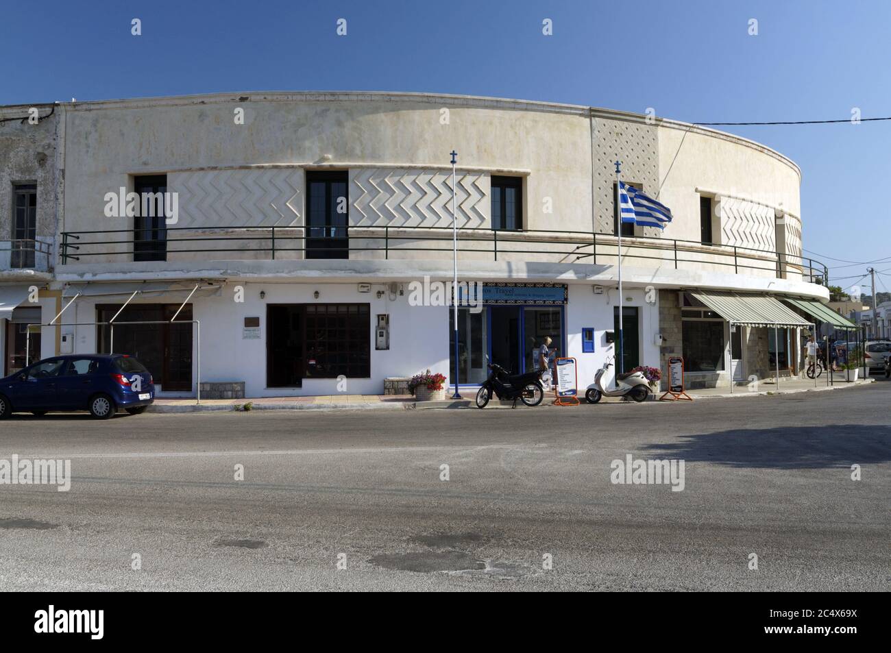 The town of Lakki built by Italian Fascists in the style known as ...