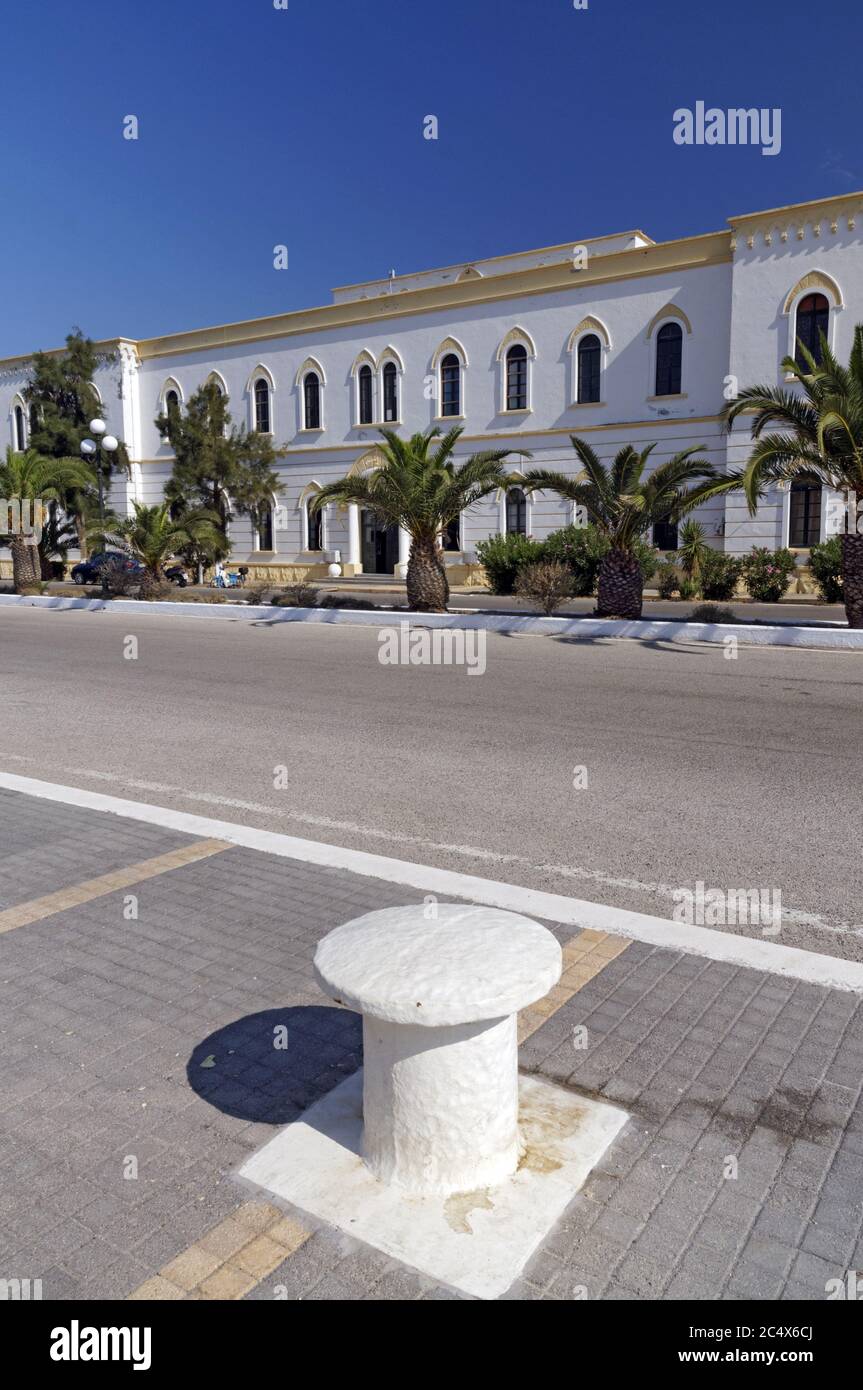 The Naval Barracks, Lakki, Leros Island, Dodecanese Islands, Greece ...