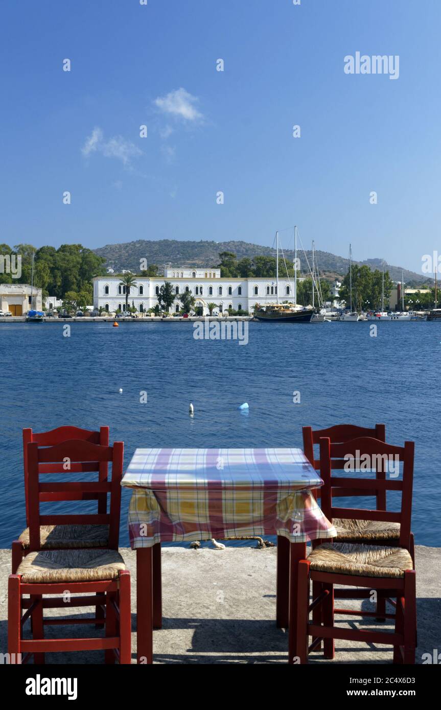 The Naval Barracks, Lakki, Leros Island, Dodecanese Islands, Greece ...