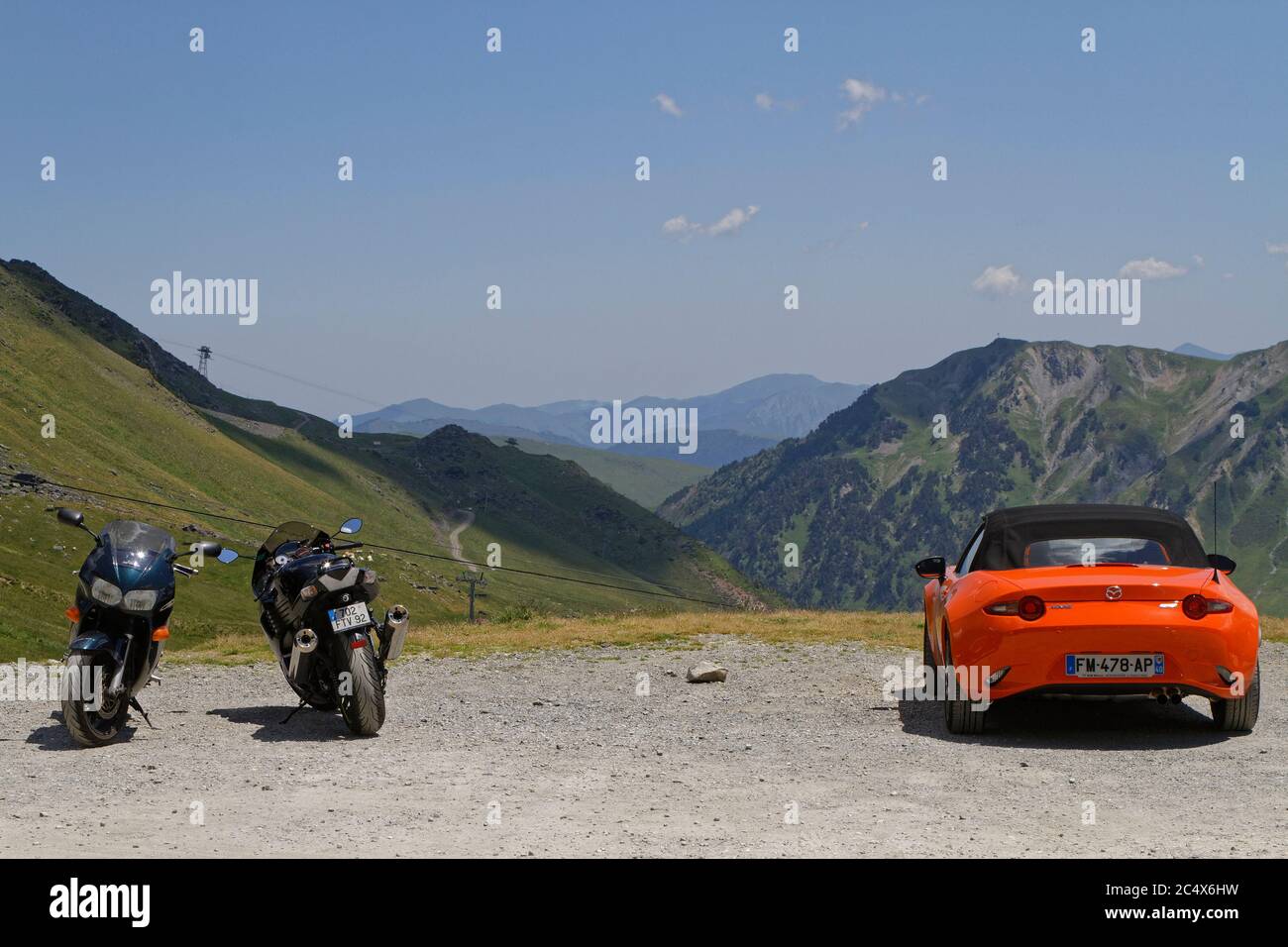 TOURMALET, FRANCE, June 24, 2020 : Col du Tourmalet is the highest ...