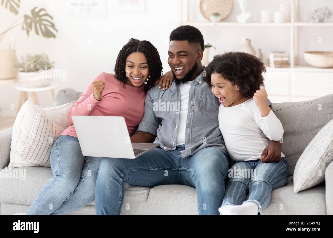 Celebrating win hi-res stock photography and images - Alamy