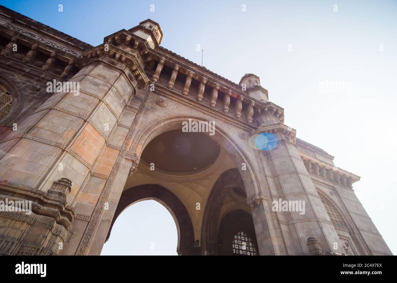 The legendary architecture of the Gateway of India in Mumbai Stock ...