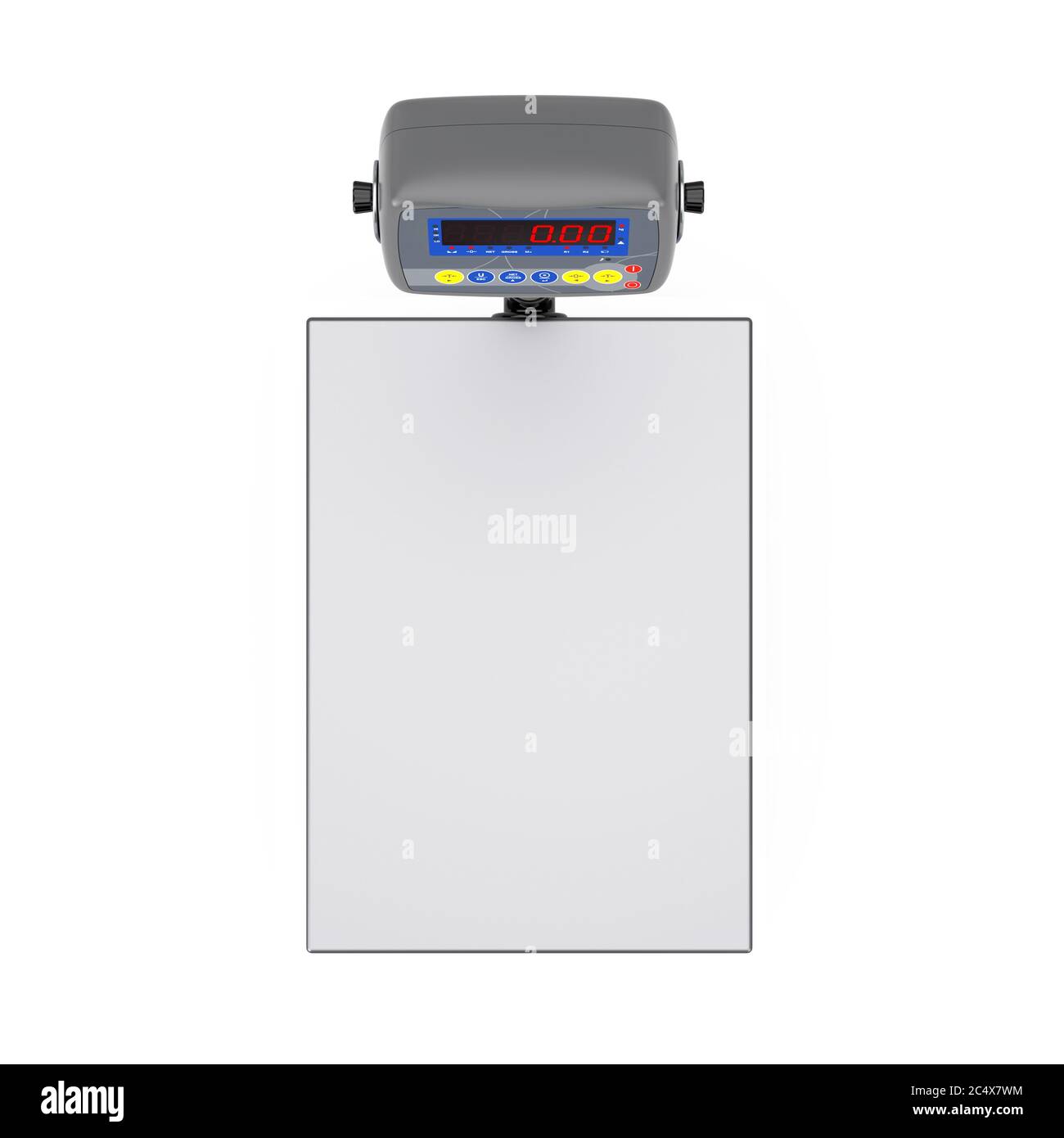 Warehouse Digital Cargo Scales on a white background. 3d Rendering ...
