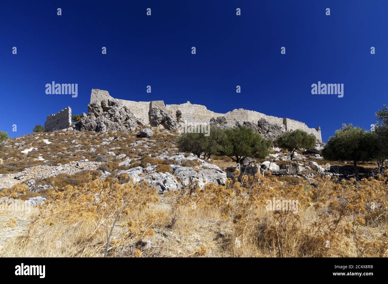 Archangelos Castle, Archangelos, Rhodes, Greece Stock Photo - Alamy