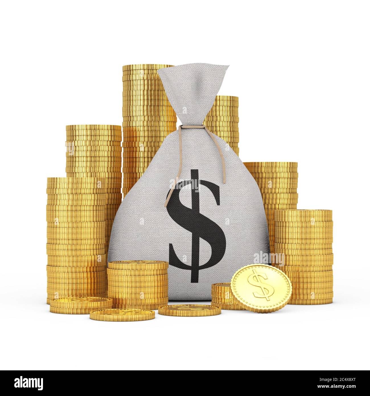 Bag Gold Coins Sack High Resolution Stock Photography and Images - Alamy