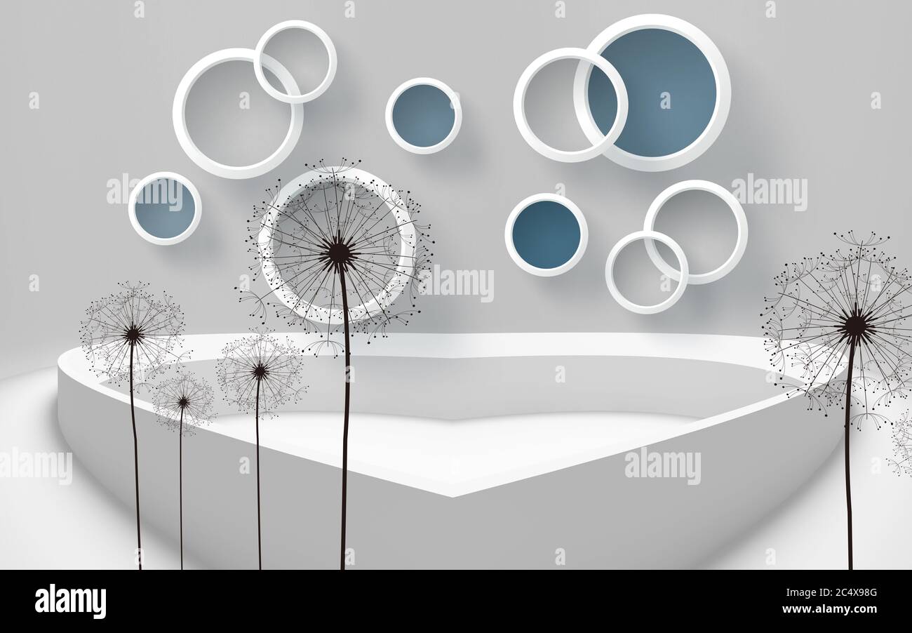 3d mural Abstract grayscale hexagon pattern design background wallpaper ...