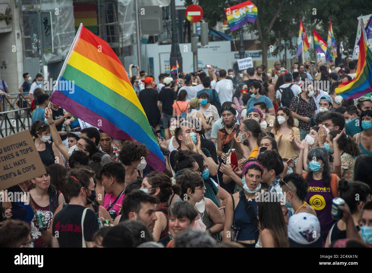 Alternative demonstration called by the MADO collective in the capital ...