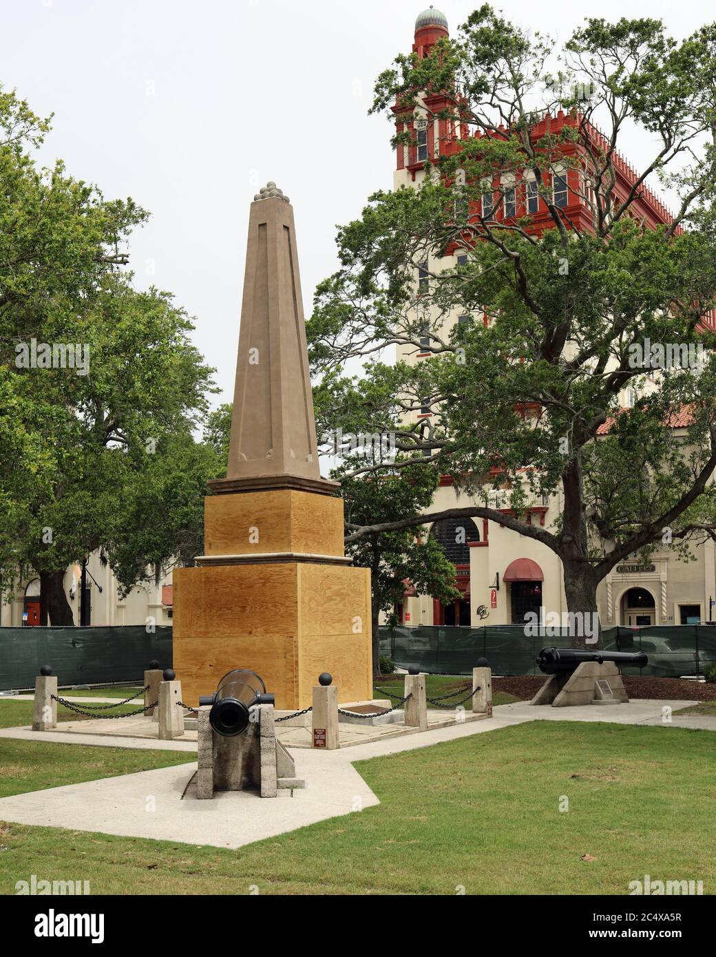 St. Augustine, FL June 27th: A monument to Confederate soldiers in the ...