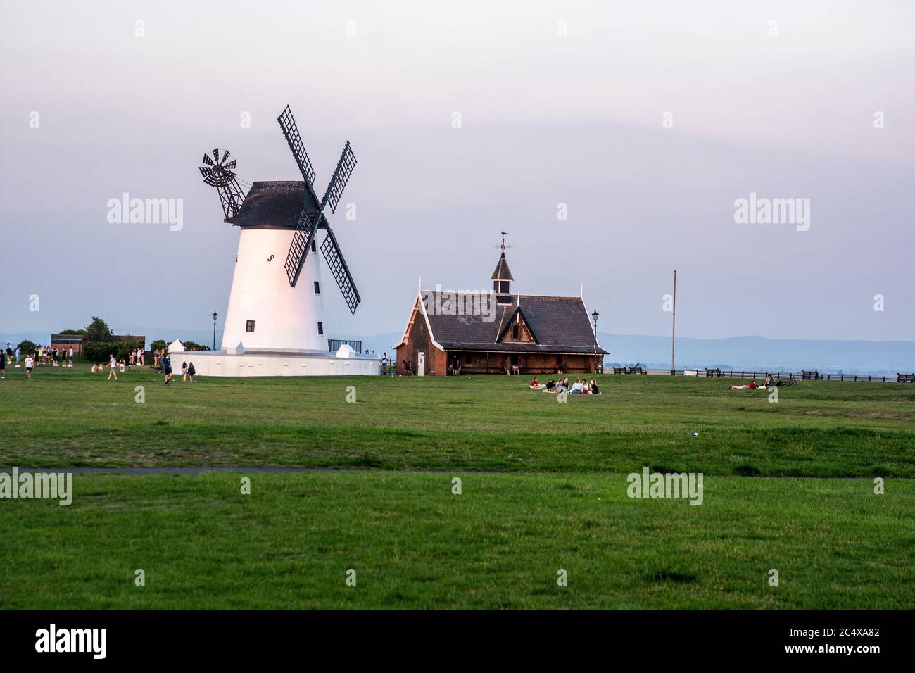 The historic windmill at Lytham St. Annes, Lancashire, built in 1805 ...
