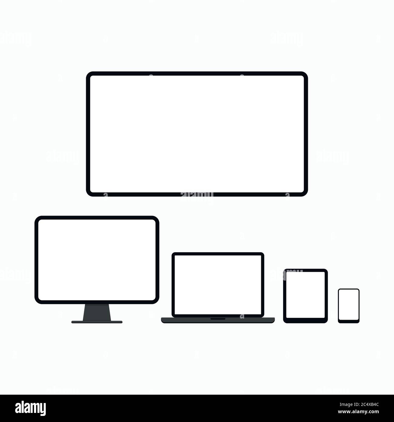 Computer desktop, laptop, tablet pc, smartphone or mobile phone, tv ...