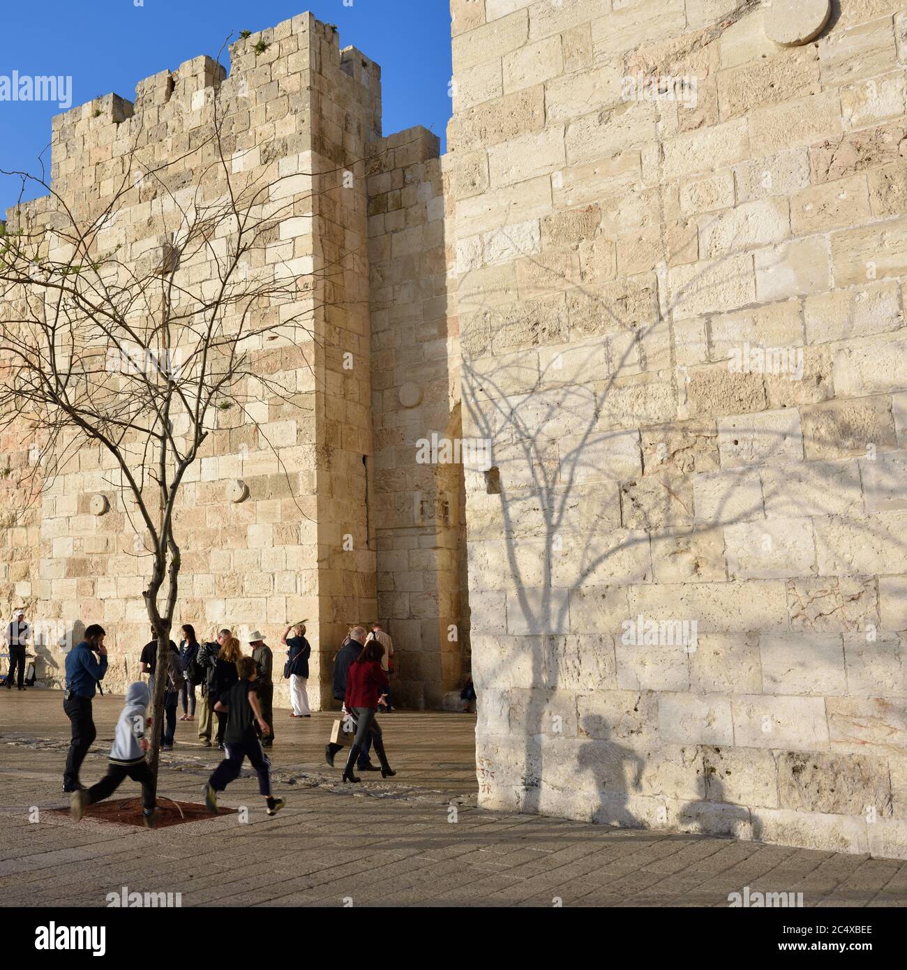 JERUSALEM, ISRAEL - MARCH 29, 2015 : Street scene in the Jerusalem ...
