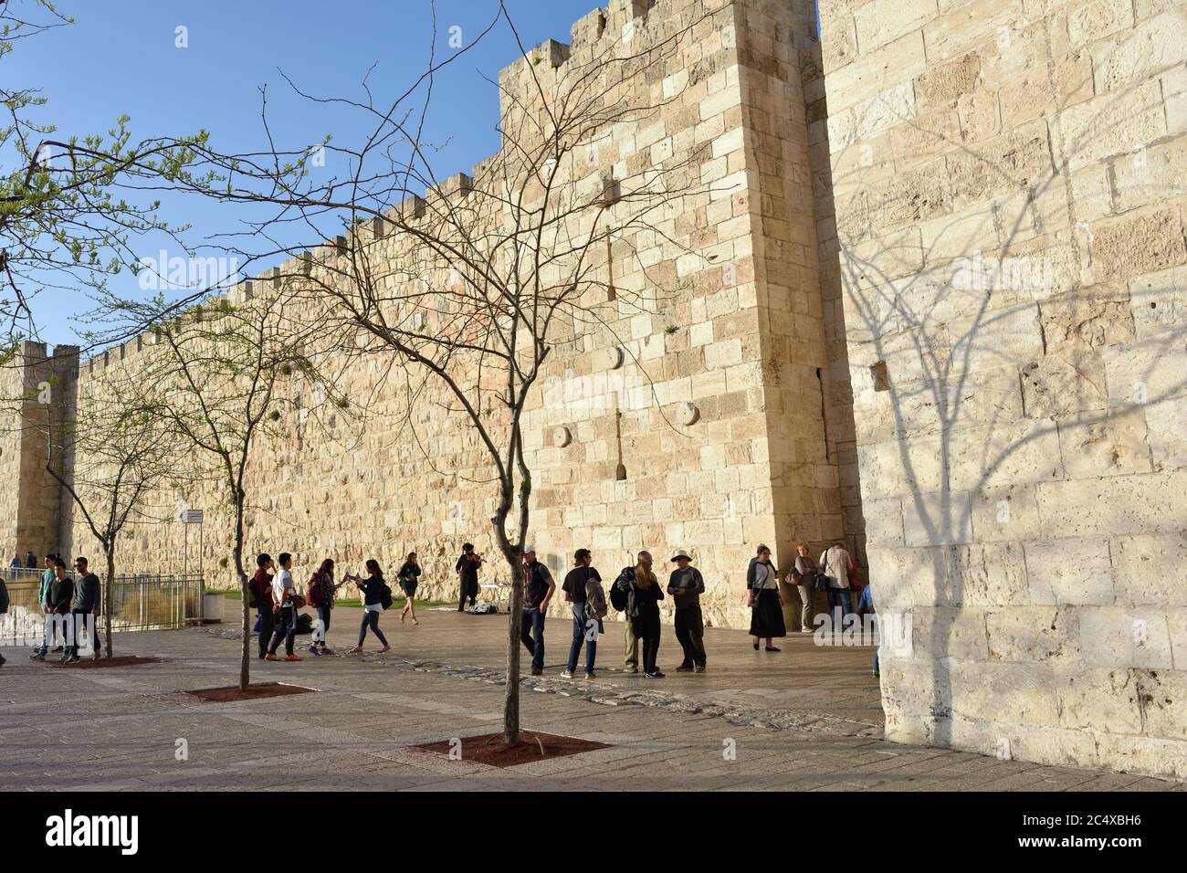 JERUSALEM, ISRAEL - MARCH 29, 2015 : Street scene in the Jerusalem ...