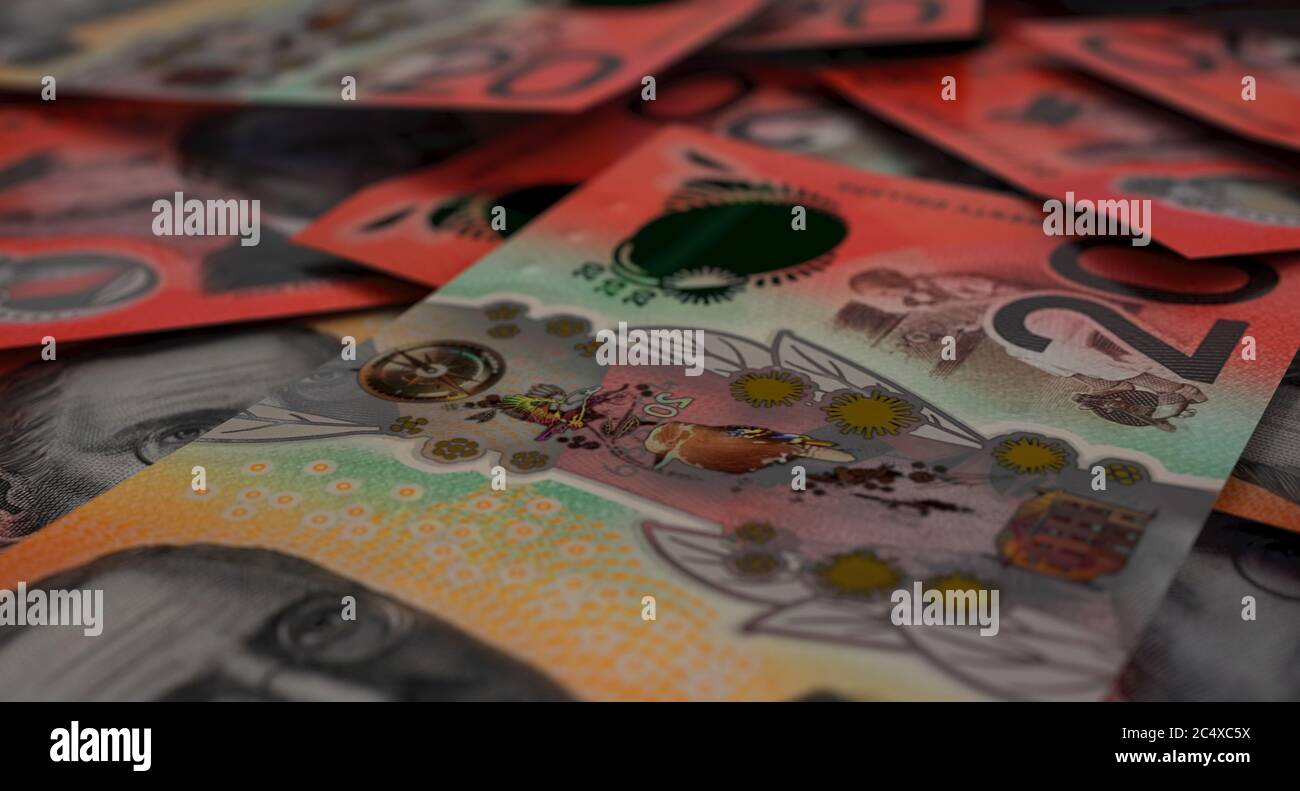 Australian money pile hi-res stock photography and images - Alamy