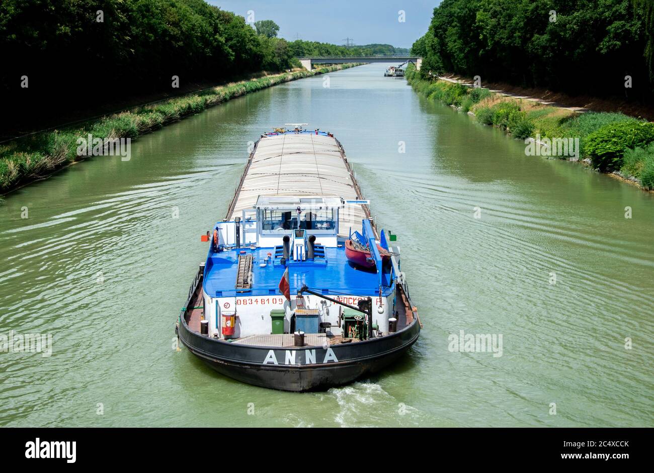 Barge on the mittellandkanal hi-res stock photography and images - Alamy