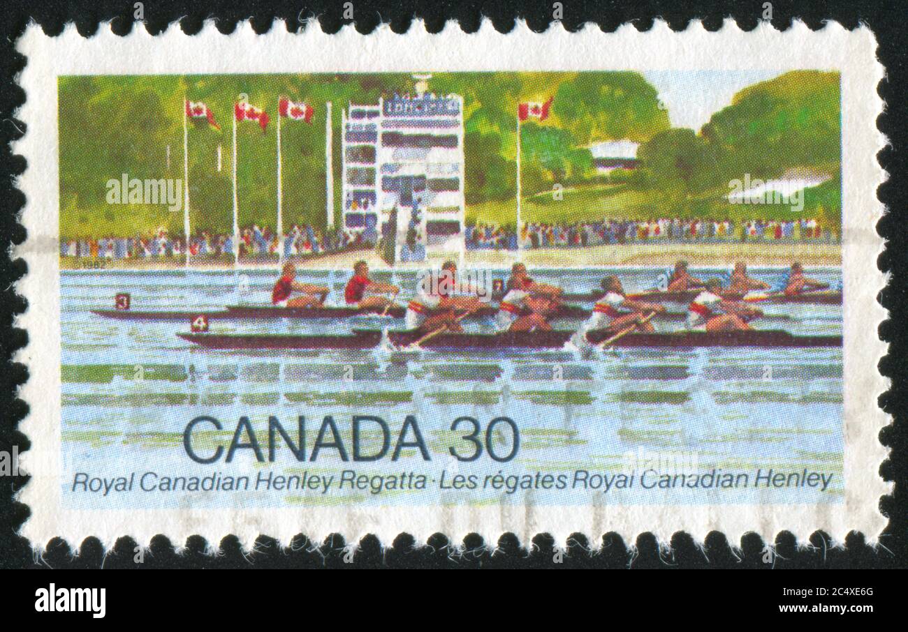CANADA - CIRCA 1982: stamp printed by Canada, shows Royal Canadian ...