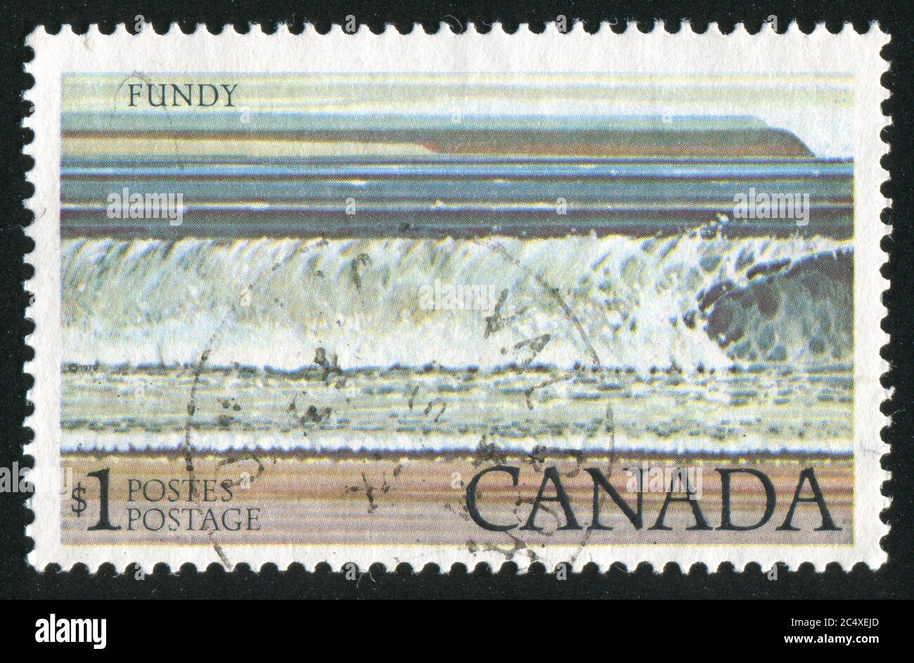 CANADA - CIRCA 1979: stamp printed by Canada, shows ocean, circa 1979 ...