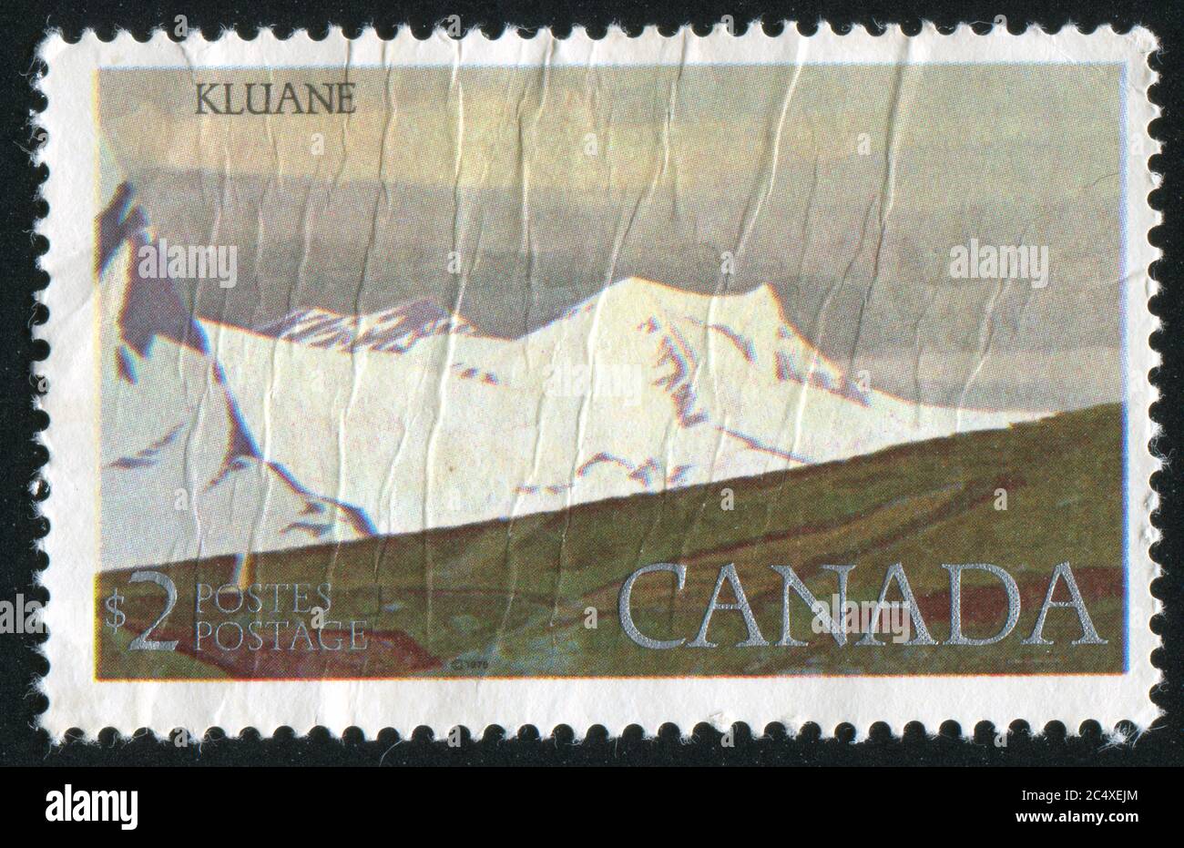CANADA - CIRCA 1979: stamp printed by Canada, shows mountain, circa ...