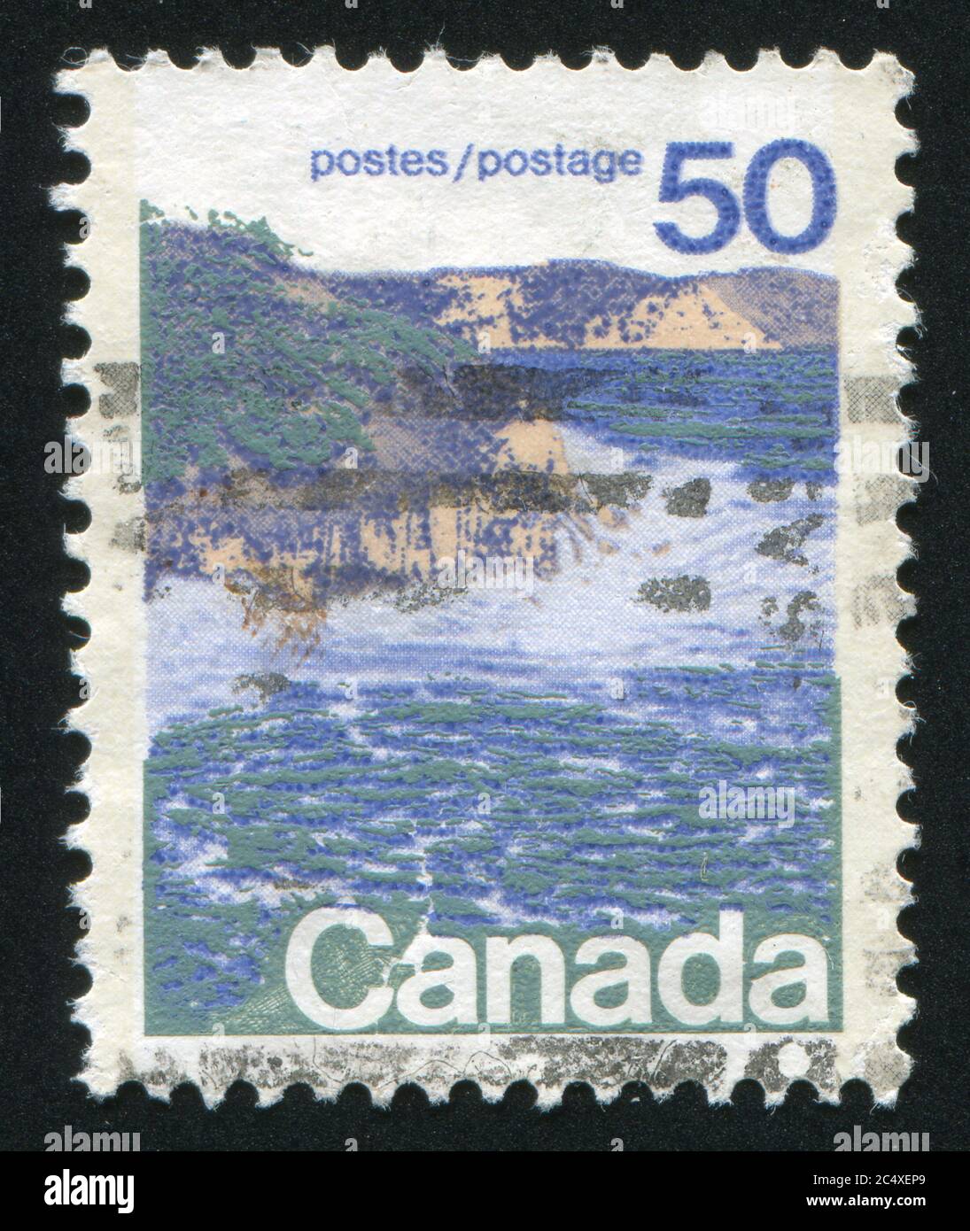 CANADA - CIRCA 1972: stamp printed by Canada, shows Seashore, circa ...