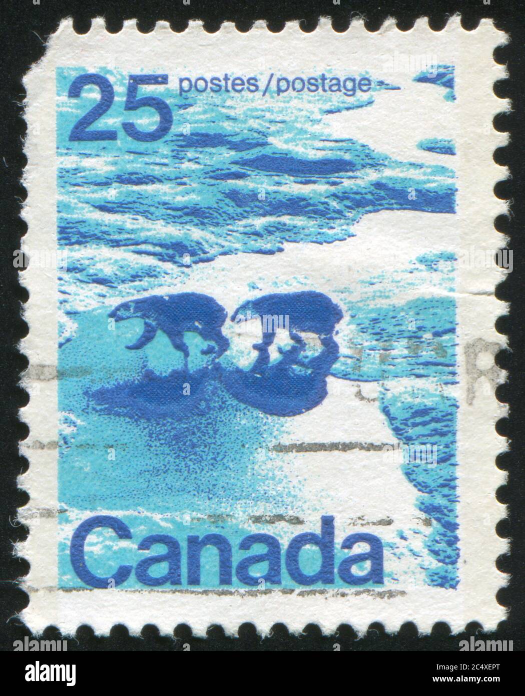CANADA - CIRCA 1972: stamp printed by Canada, shows Polar bears, circa ...
