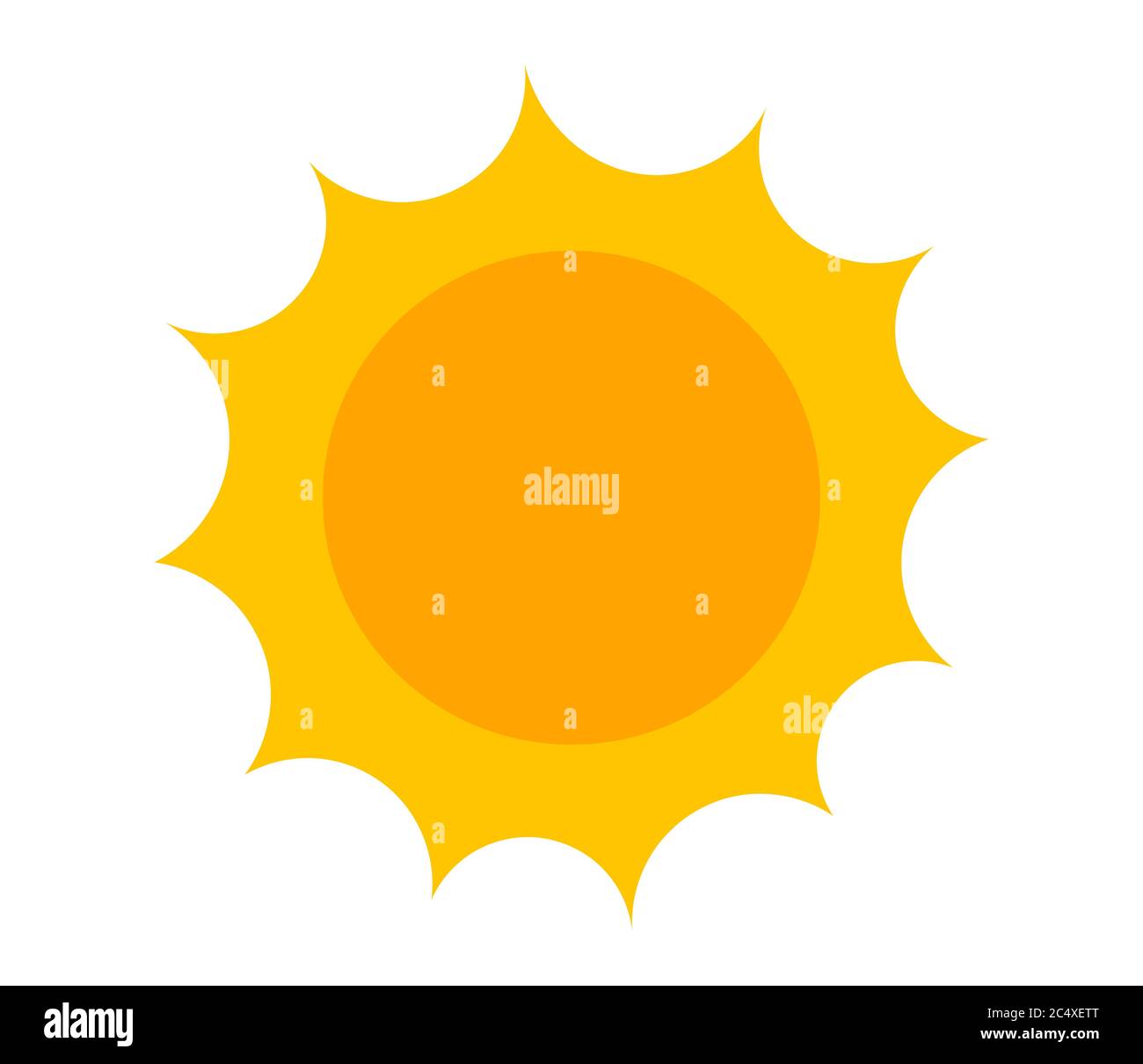 Sun cartoon icon painted. Vector illustration Stock Vector Image & Art ...