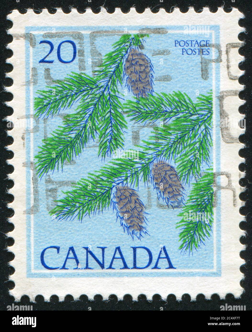 CANADA - CIRCA 1977: stamp printed by Canada, shows Douglas fir, circa ...