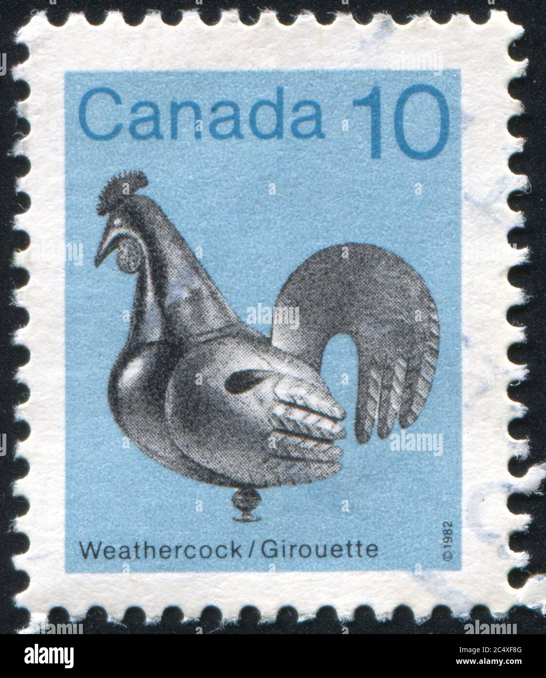 CANADA - CIRCA 1982: stamp printed by Canada, shows Weathercock, circa ...