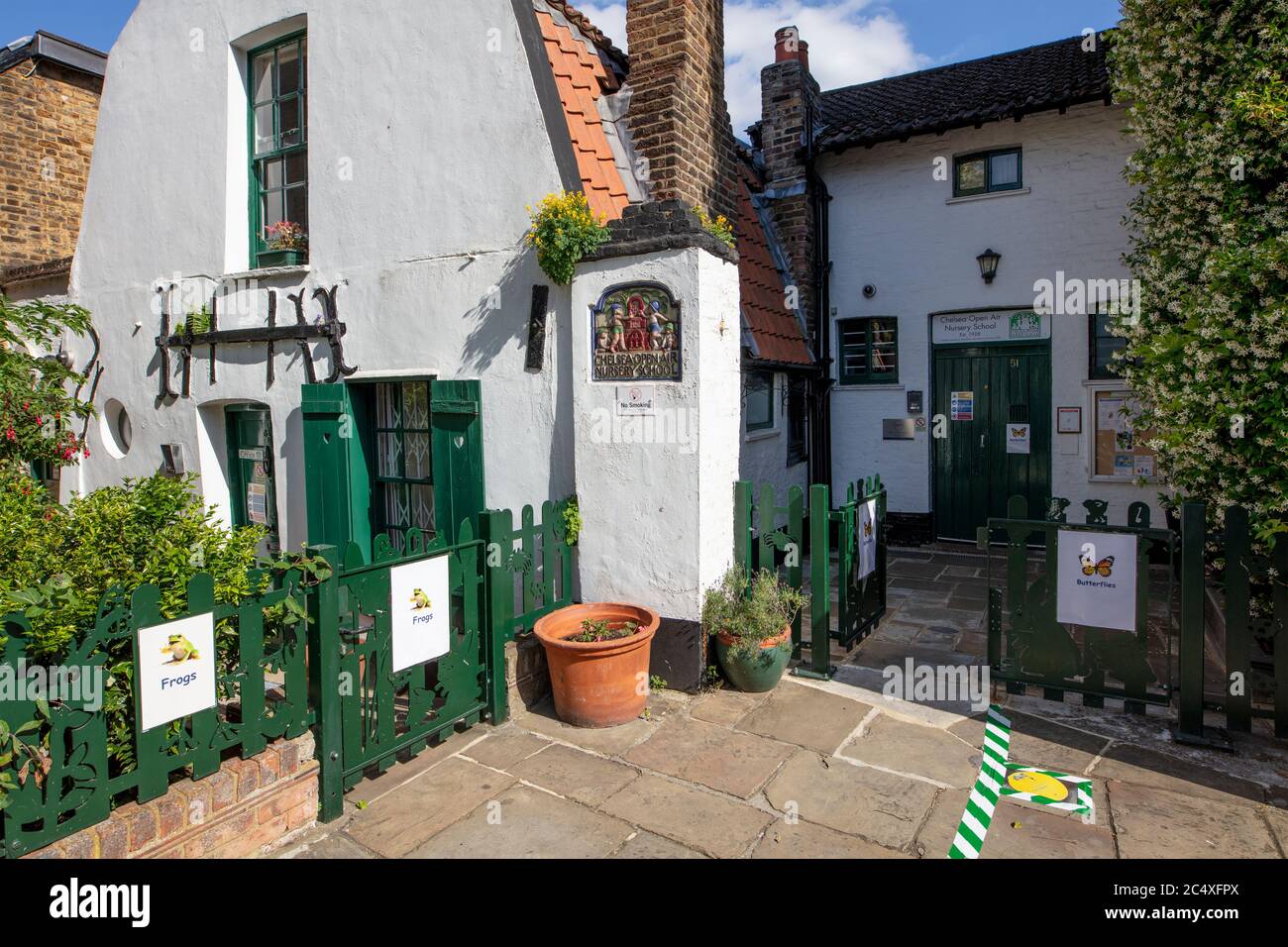 The Chelsea Open-Air Nursery School in Glebe Place; an affluent ...