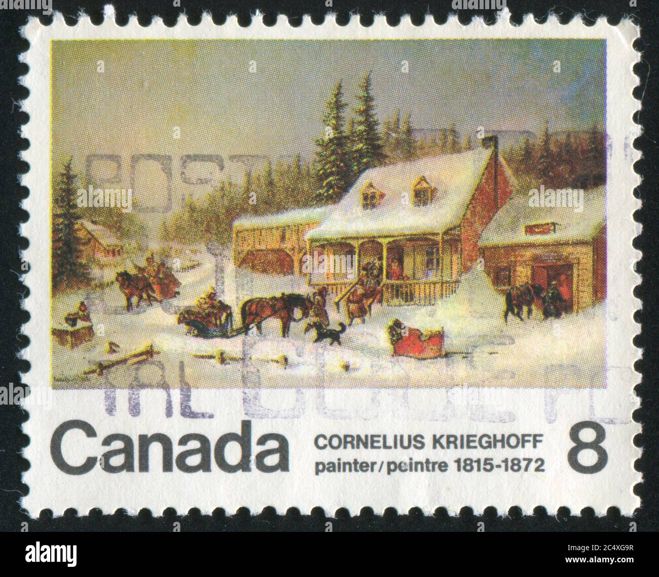 CANADA - CIRCA 1972: stamp printed by Canada, shows “The Blacksmith’s ...
