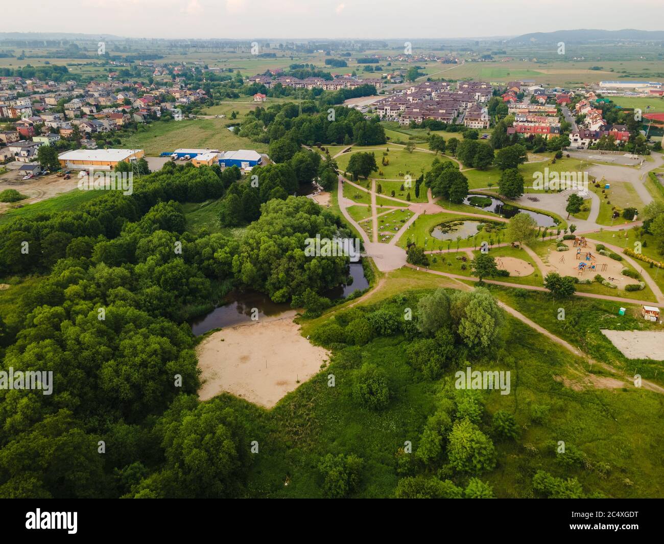City park in Reda Stock Photo - Alamy