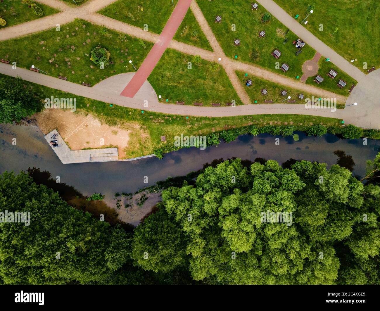 City park in Reda Stock Photo - Alamy