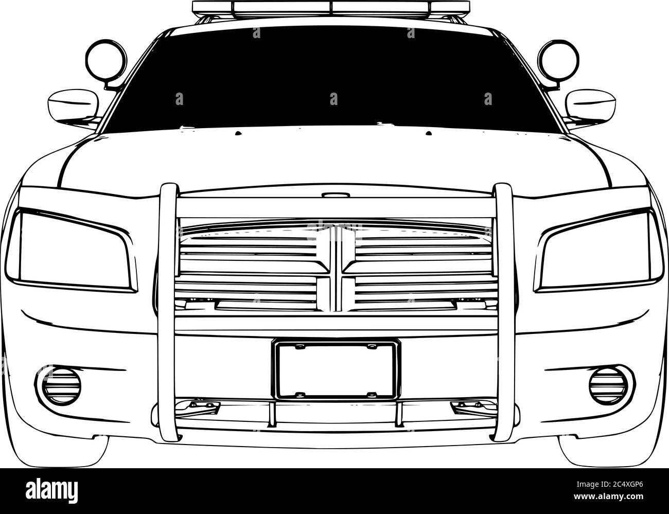 police car sketch vector Stock Vector Image & Art - Alamy