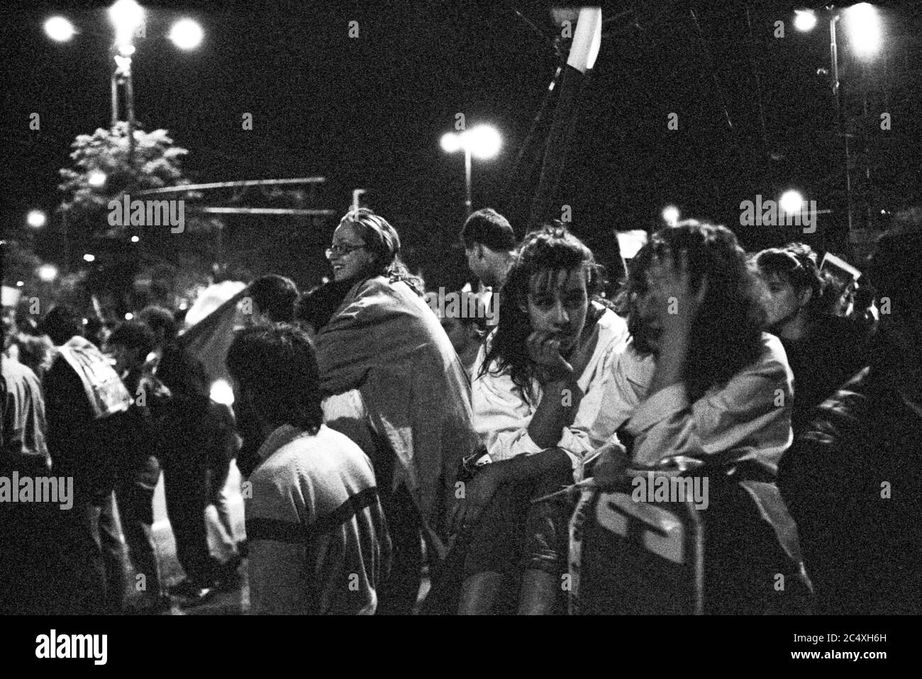 Occupation student strike at the University of Sofia. June 1990. Sofia ...