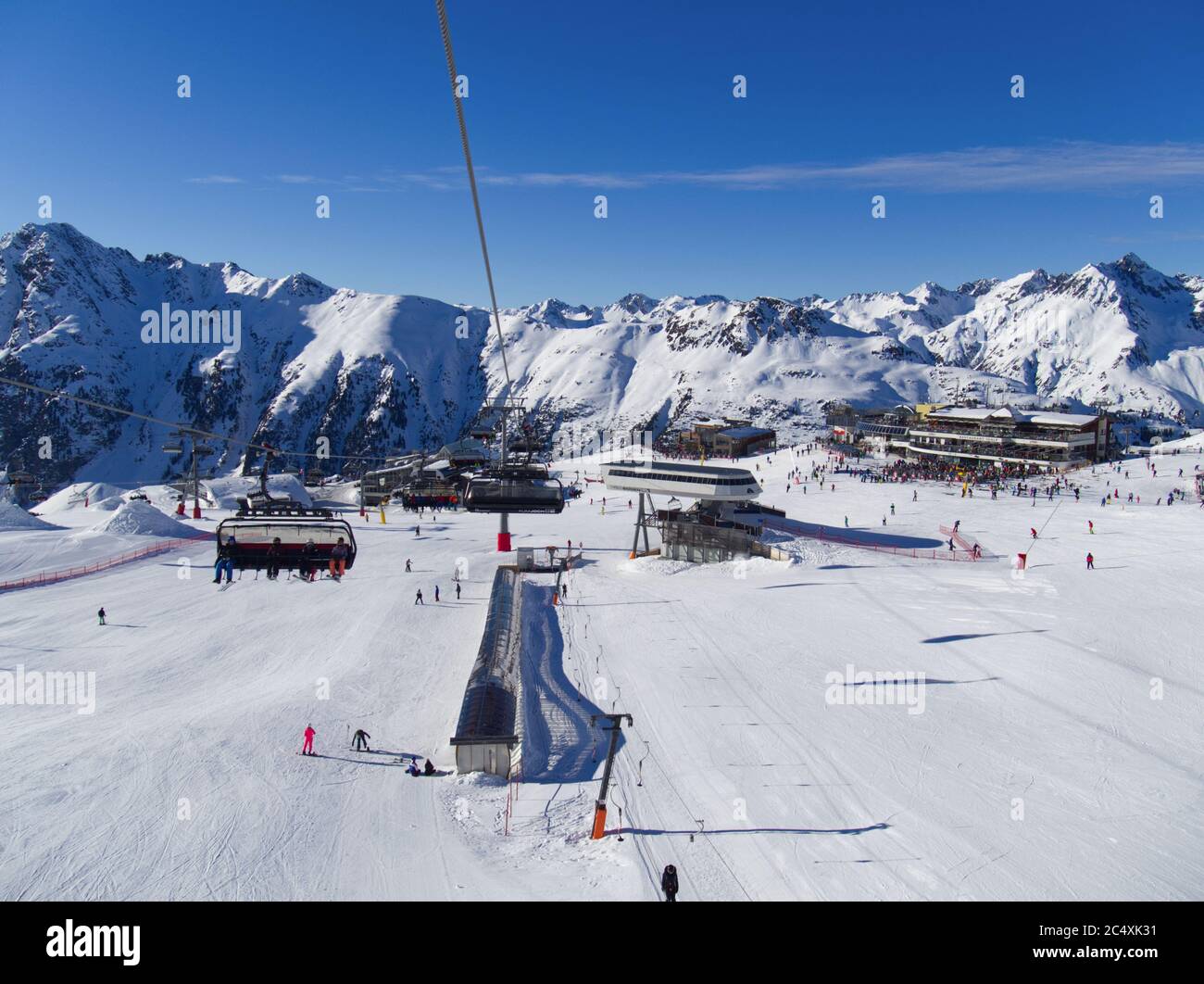 Mountain Ski View Stock Photo - Alamy
