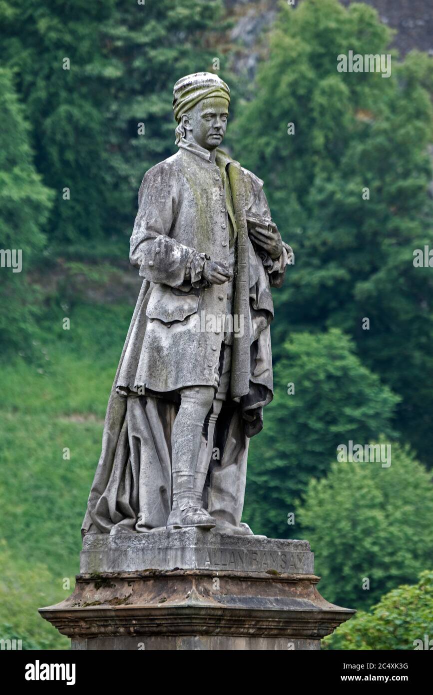 Statue of the Scottish poet and playwright Allan Ramsay by Sir John ...