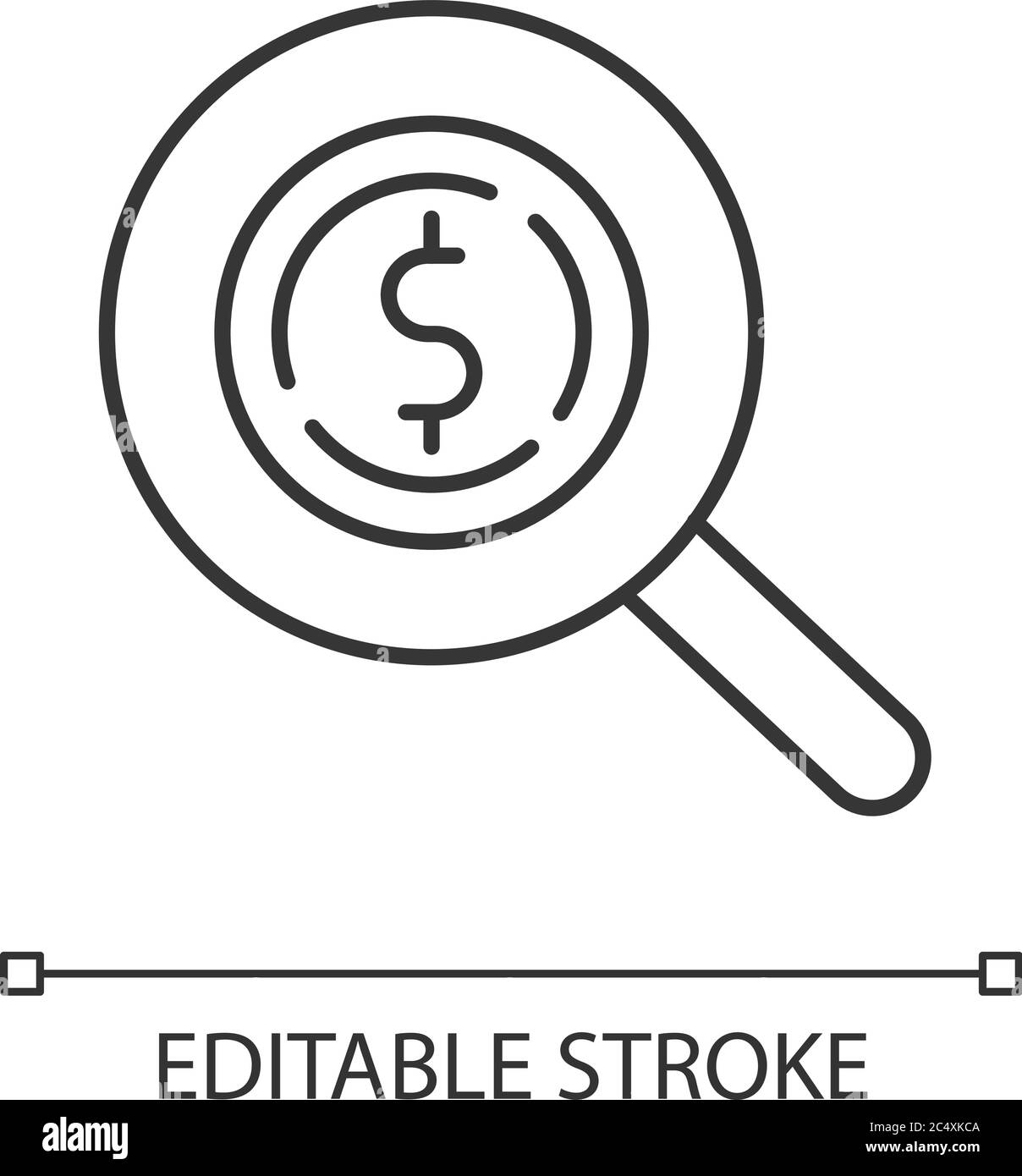 Look for money linear icon Stock Vector Image & Art - Alamy