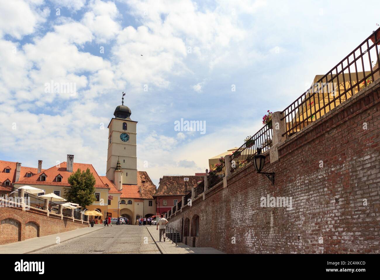 Medieval town brick wall hi-res stock photography and images - Alamy