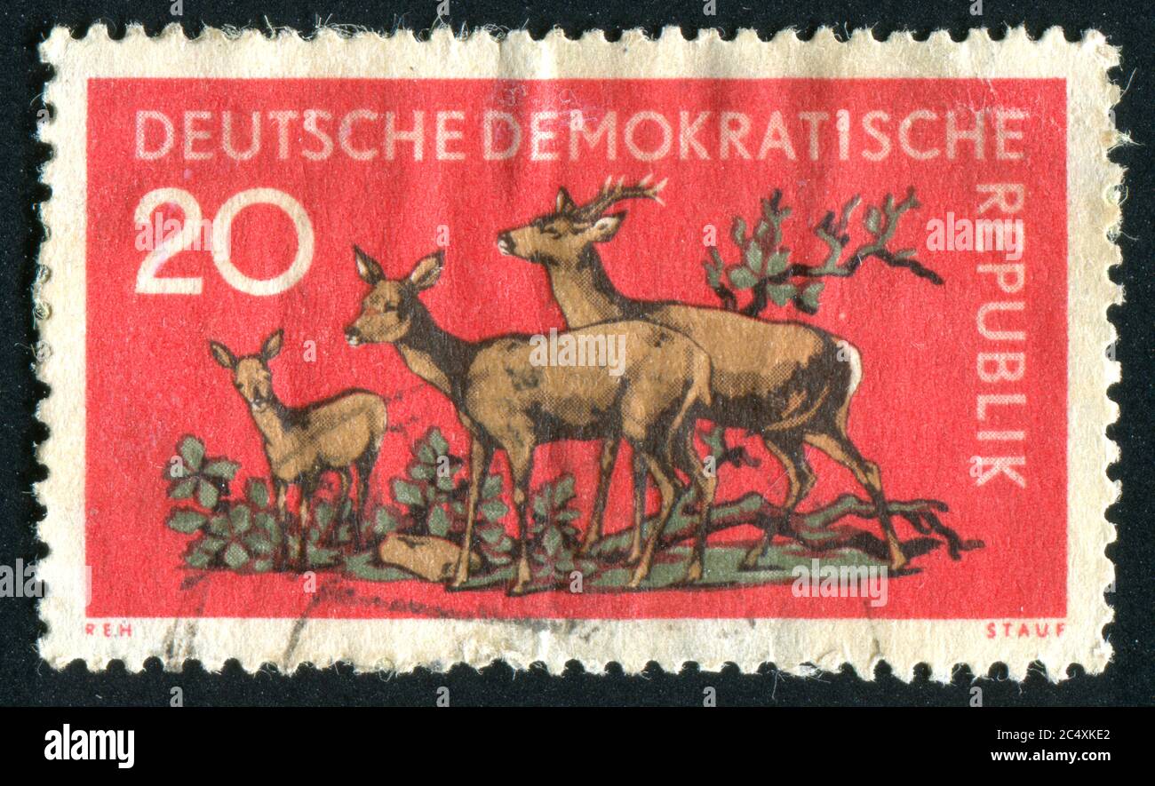 GERMANY - CIRCA 1959: stamp printed by Germany, shows Roe deer, circa ...