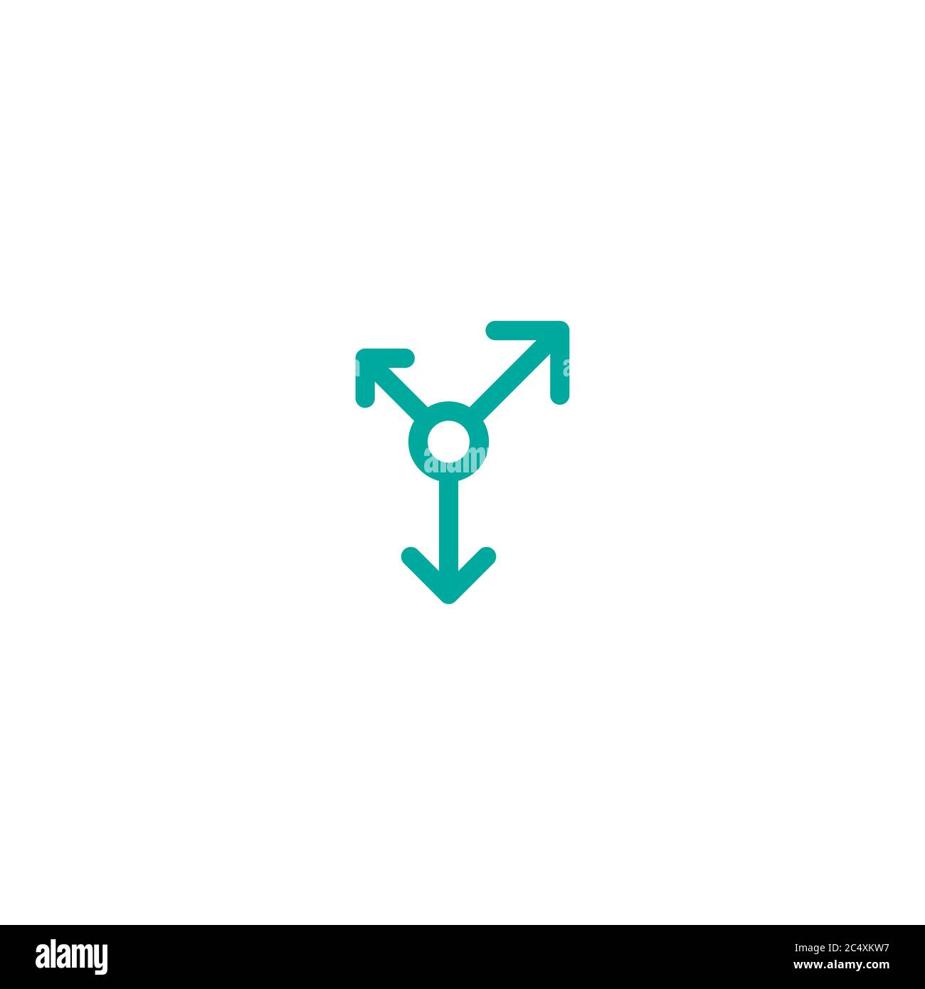 Two blue arrows point out from the center. Expand Arrows icon. Outward ...