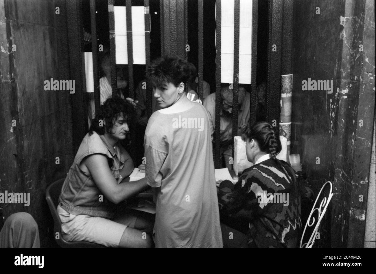Occupation student strike at the University of Sofia. June 1990. Sofia ...