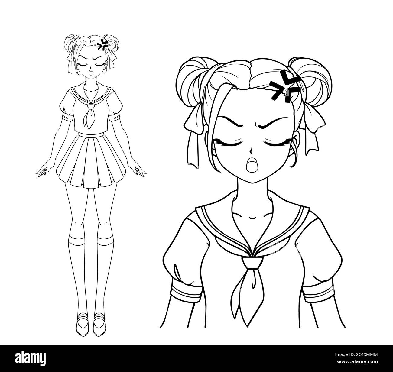 Anime Angry Girl Base