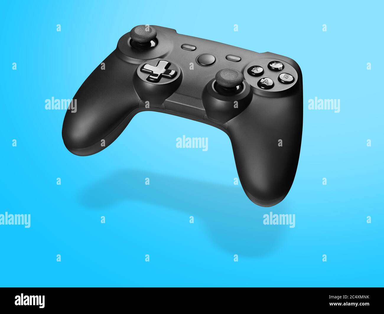 Gamepad or joypad controller for a video game console. wireless black ...