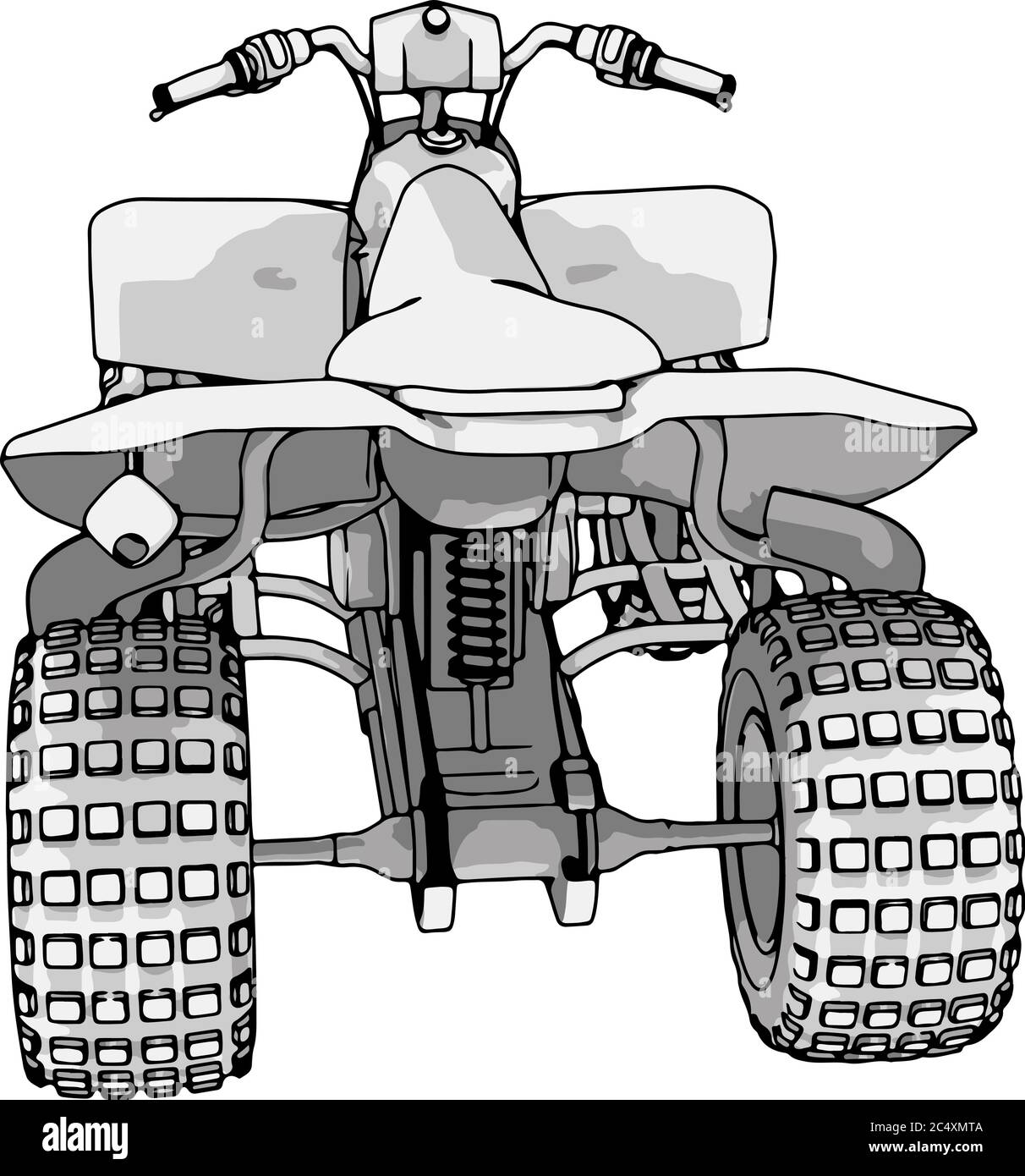 quad vector on a white background Stock Vector Image & Art - Alamy