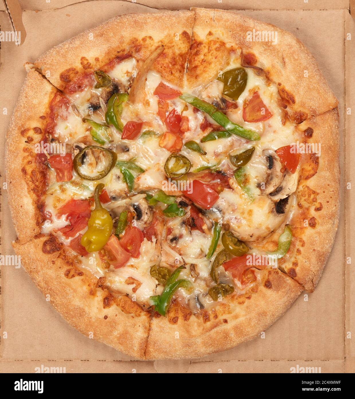 Pizza top view hi-res stock photography and images - Alamy